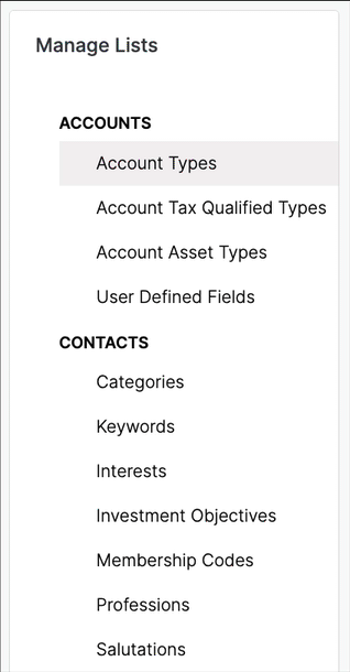 (Redtail) How-To Add New Database List Items and Keywords
