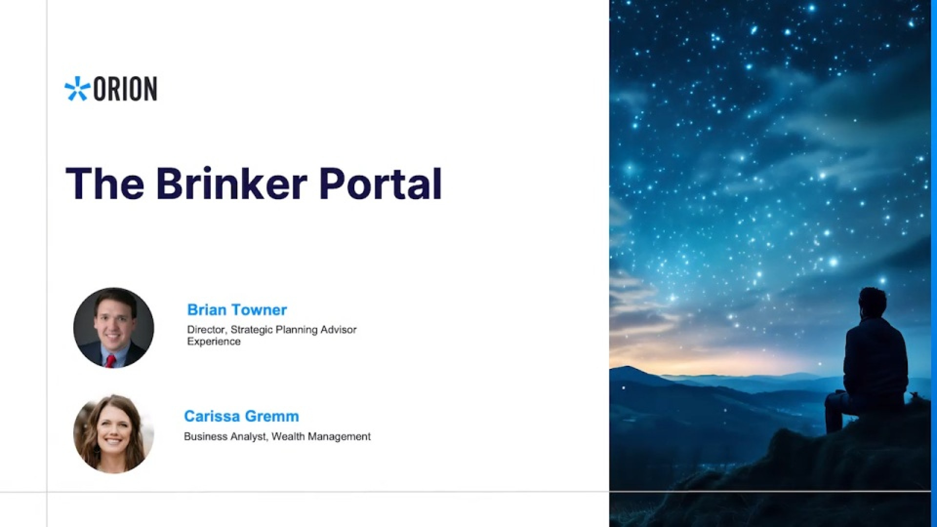 Brinker Transition 2024 | Orion